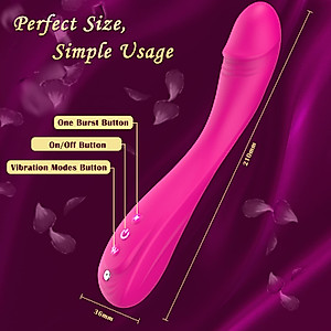 G Spot Rose Rabbit Vibrator Women Sex Toys, One-Burst Powerful Clit Vibrating Toy with 7 Vibration Modes for Couple Pleasure, Clitoral Stimulator Wand Adult Dildos Toys Anal Vibrators