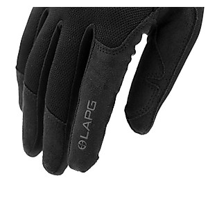 LAPG Men's Core Patrol Glove, Durable and Lightweight Tactical Work Gloves for Men, Touchscreen Compatible Shooting Gloves, Enhanced Grip for Better Control, Black, Medium