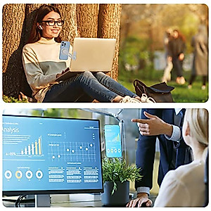 MAGKOTA MagSafe Accessories are Compatible with iPhone 14/iPhone 13/iPhone 12 Series, Universal Laptop Accessories in Order for Dual-Screen Interaction, Laptop Phone Holder for All Cell Phones