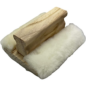 5" Genuine Lambskin Hand Stainer Block and Pad - Staining and Polyurethane - Hardwood Surfaces - Lambwool is The Professionals Choice. Great for Faux Painting (1)