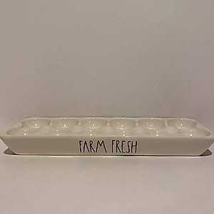 Rae Dunn FARM FRESH Egg Holders - Ceramic