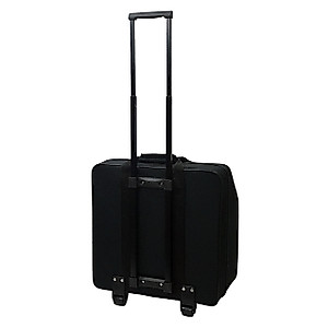 SofiaMari SM2648 Accordion Package: 26 Key, 48 Bass Piano Accordion, Trolly Case and Leather Straps (Red Pearl)