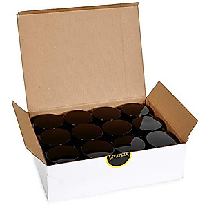 Vivaplex, 12, Green, 4 oz, Round Glass Jars, with Inner Liners and black Lids