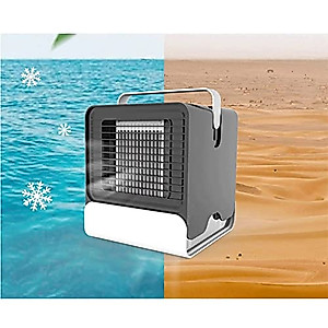 Personal Air Cooler Air Conditioner Fan, Portable Mini Space Cooler, Evaporative Humidifier, Purifier, Cooling Fan for Home Offices Kitchen