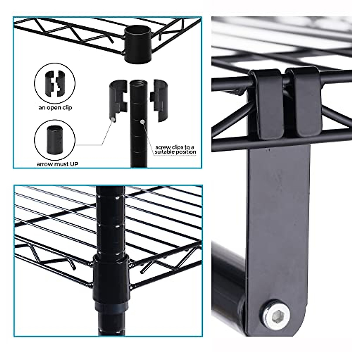 JS HOME Heavy Duty Garment Rack, Free-Standing Rolling Clothes Rack with Fitted Brown Oxford Cover, Extra Large Wardrobe Storage Rack/Organizer