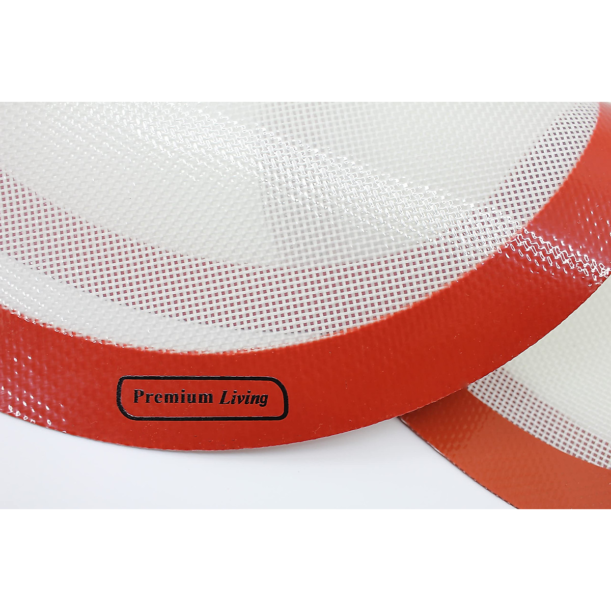 Round Silicone Baking mat for Cakes, Pastry, pies, 0.75 MM Thick, Reusable Baking Liner, Non-Stick, Easy Clean, Professional Grade (2, 8" Round)