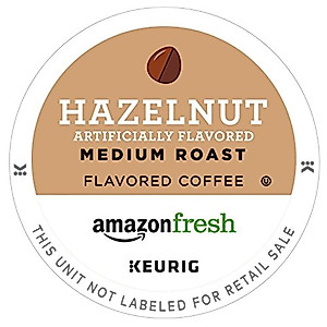 AmazonFresh 80 Ct. K-Cups, Hazelnut Flavored Medium Roast, Keurig K-Cup Brewer Compatible