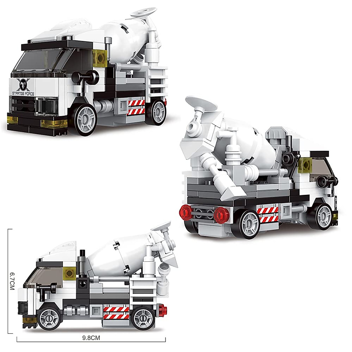 Uvini Building Block Pull Back Car for Kids, Truck, Car Models Building Sets, Best Gift Building Blocks Car Sets for Kids 6+ on Build and Play Game Party Favors, 879 Pieces