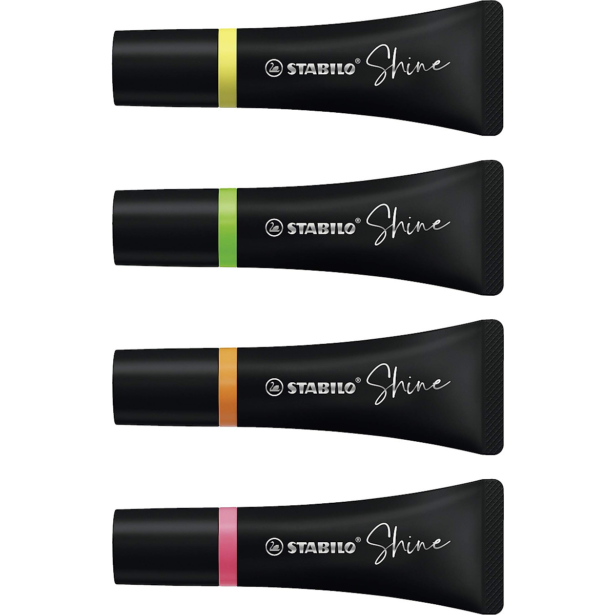 STABILO Highlighter Shine - Wallet of 4 - Assorted Colours