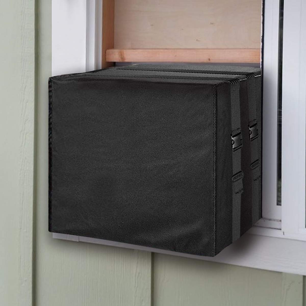 LBG Products Window Air Conditioner Cover 21''Wx15''Hx16''D for Outside AC Unit,Heavy Duty Winter AC Defender,Bottom Covered