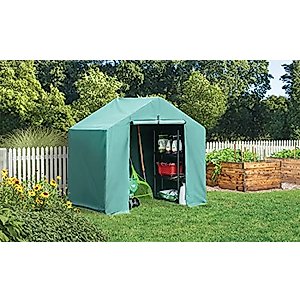 ShelterLogic 6' x 4' x 6' Water-Resistant Pop-Up Deck and Garden Storage Shed Kit