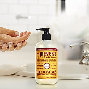 MRS. MEYER'S CLEAN DAY Hand Soap, Made with Essential Oils, Biodegradable Formula, Clementine (12.5 Fl Oz (Pack of 2))