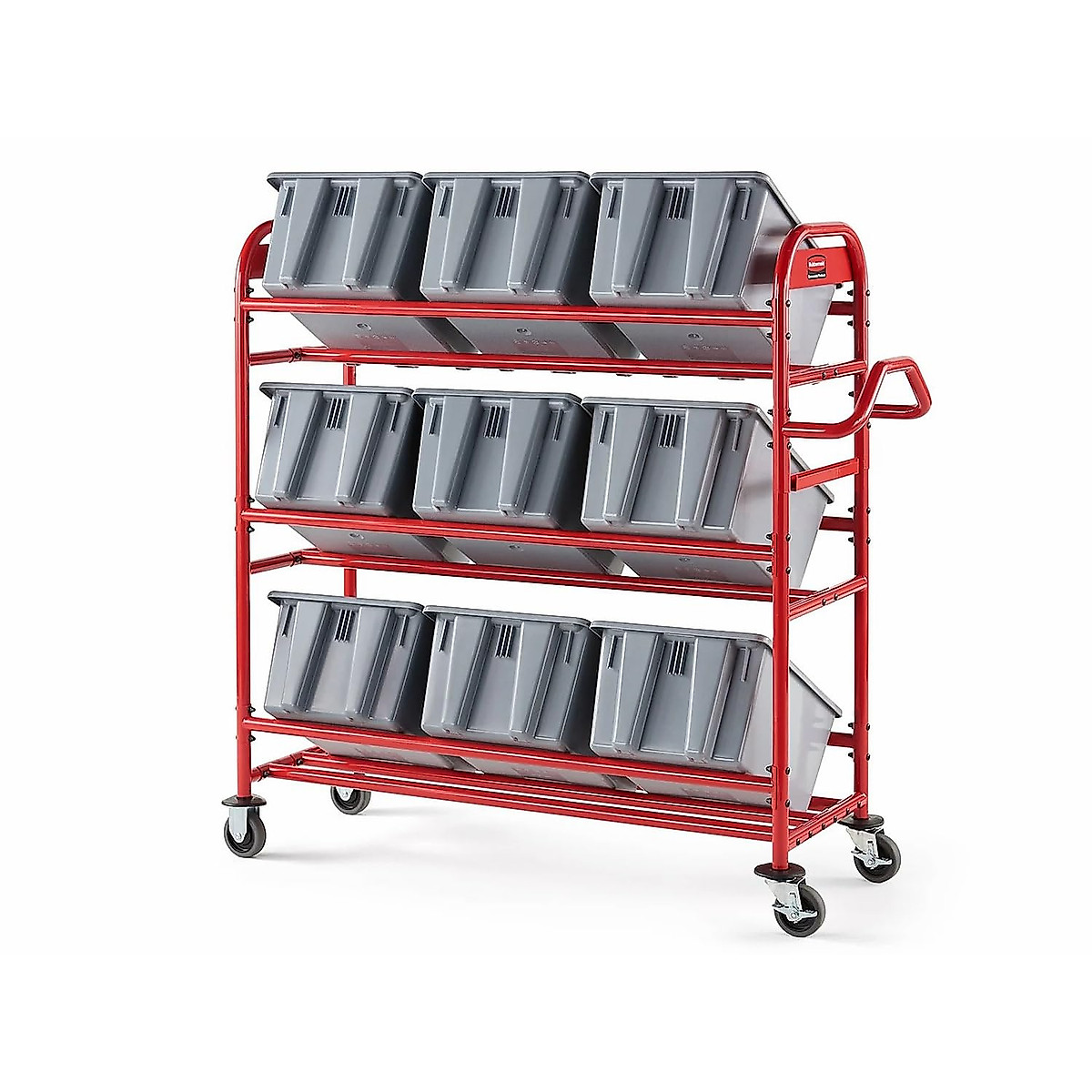 Rubbermaid Commercial Products Tote Picking Cart for Retail and Distribution Order Picking in Warehouses/Offices