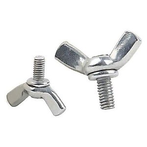 Ochoos 30pcs M4 Steel Butterfly Hand Twist Screws Claw Type Rotating Bolts Screw Bolt 10-30mm Length - (Dimensions: M4 x 30mm)