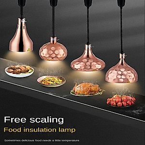for Heating Food Lamp, Retractable Lamp for Heating Food, Pendant Lamp for Heating Food, Commercial Heating Lamp (D)