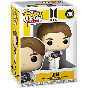 POP Rocks: BTS Butter - Jin Funko Vinyl Figure (Bundled with Compatible Box Protector Case), Multicolored, 3.75 inches