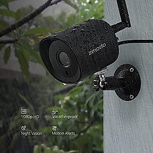 Zmodo 720p HD Wireless Security Surveillance Video Camera System - Outdoor Home