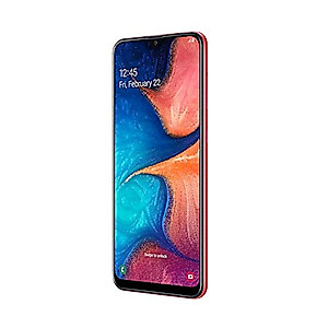 Samsung Galaxy A20 SM-A205GDS 32GB, Dual Sim, 6.4" Infinity-V Display, Dual Rear Camera, 3GB RAM, GSM Unlocked International Model, No Warranty (Red)