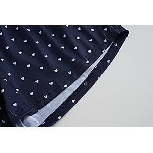 YIJIU Womens Pajamas Shorts Set Short Sleeve Tops with Pants Summer 2 Pieces Sleepwear Lounge Sets,Black Love,S