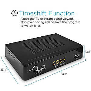 Digital Converter, Ematic Digital TV Converter Box with Recording, Playback, & Parental Controls [ AT103B ]