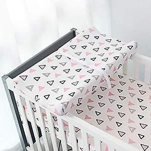 Jersey Knit Ultra Soft Change Pad Cover Set-Cradle Sheet Change Table Sheets for Girls,Fit 32"/34"x 16" Pad, Comfortable Cozy 2 Pack, Unicorn Pink