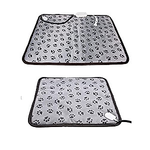 SMLJLQ Pet Electric Blanket Heating Pad Dog Cat Bed Mat Waterproof Anti-Bite Adjustable Temperature Chair Cushion (Size : 70cm)