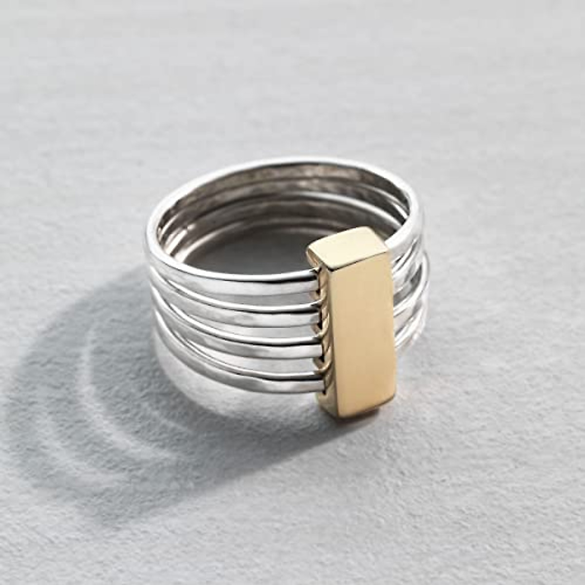Silpada 'Agility' Ring in Sterling Silver and Brass, Size 10, Size 10