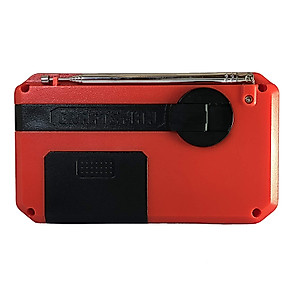 CRAFTSMAN Emergency Weather Alert Radio with Battery Backup, Phone Charger, Integrated Hand Crank/Solar Charging & LED Flashlight CMXZRAZW822