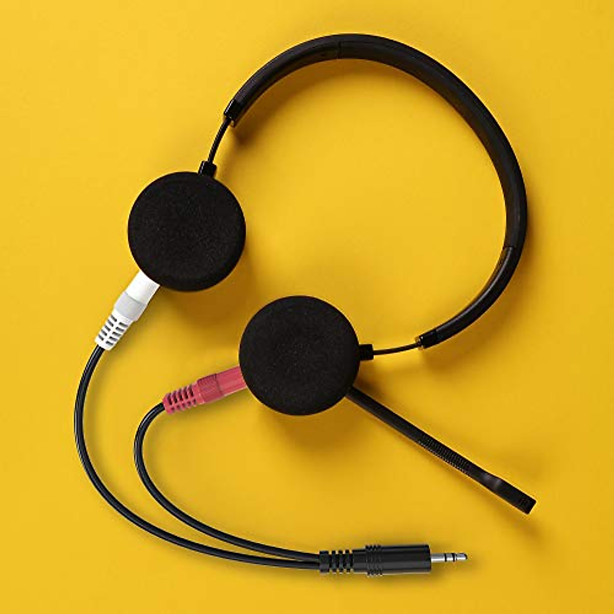 3.5mm Stereo Male to Dual 3.5mm Mono Male Audio Cable, 3ft 3.5mm 1/8" TRS Male to 2 x 3.5mm 1/8" TS Male Y Breakout Cable Splitter Adapter Connector for Headphone, Speaker