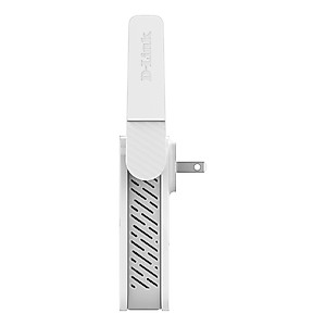 D-Link WiFi Range Extender, AC1200 Plug In Wall Signal Booster, Dual Band Wireless Repeater Access Point for Smart Home and Alexa Devices (DAP-1610-US), White