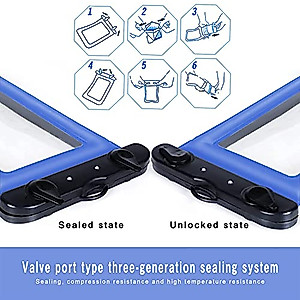 Universal Waterproof Phone Pouch,Floatable Waterproof Phone Pouch Compatible for iPhone 13 12 11 Pro Max XS Max XR X 8 7 Samsung Galaxy s10/s9 Up to 7.0", IPX8 Cell Phone Dry Bag -2 Pack Black+Blue