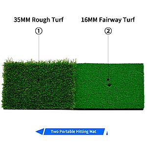 Pop Up Golf Chipping Net, Chipping Net Golf Target Removable, 1 Golf Net with 2 Hitting Mats and 16 Training Balls, Indoor/Outdoor Golf Training Equipment, Golf Gifts for Men And Womens