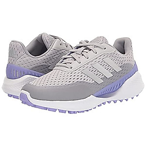 adidas Women's SUMMERVENT Spikeless Golf Shoes, Grey Two/Silver Metallic/Light Purple, 5