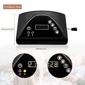 Digital Control Panel, Masterbuilt Replacement Parts, Compatible with Masterbuilt MB20071317/ 20071117/ 21071218 and More MB Electric Smoker Models Top Controller, Part Number：9907160014