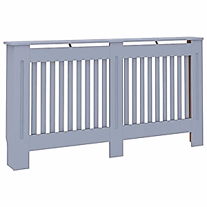 vidaXL Radiator Cover Anthracite 59.8"x7.5"x31.9" MDF