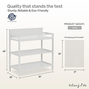 Dream On Me Jax Universal Changing Table, Grey , 34x20x40 Inch (Pack of 1)