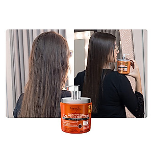 Forever Liss Cauter Restore Formaldehyde - Free Cauterization - Instantaneous Restructuring for Hair Extremely Damaged- 500g/17, 63fl.oz