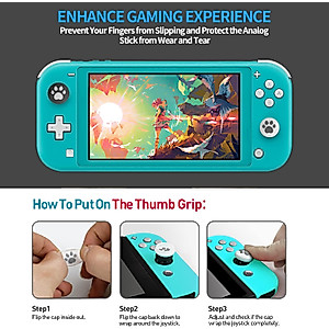 Joystick Replacement for Switch Lite – 19 in 1 OEM Analog Stick Thumbstick Parts Repair Tool Kit Accessories with Y00 Triwing Screwdriver, Thumb Caps, Tweezers for OLED JoyCon Joy Con Controller