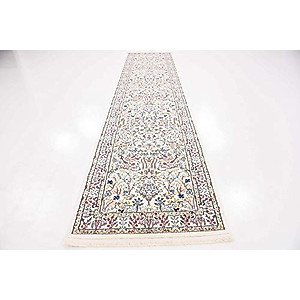 Unique Loom Narenj Collection Area Rug - Bristol (3' x 13' 1" Runner, Ivory/ Beige)