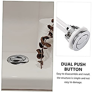Housoutil 2pcs Toilet Flush Switch Two Button Toilet Bathroom Accessory Toilet Accessories One-piece Toilets Household Toilet Switch Water Tank Accessory Bathroom Toilet Switch Flush Valve