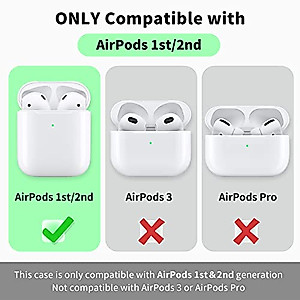 MOLOVA Case for Airpods 1&2, 3D Fashion Cartoon Stylish Cute Funny Cartoon Camera Anti-Drop Case with Keychain for Women Girls Teens(Cartoon Camera)