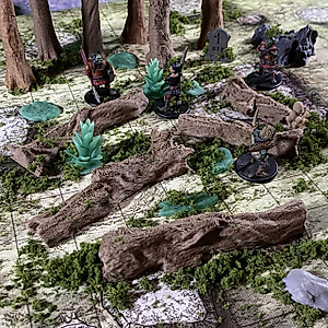 Extruded Gaming Fallen Swamp Trees