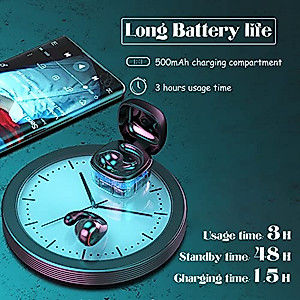 Open Ear Headphones air Conduction Headphones Bluetooth Workout Headphones Open Ear Earbuds for Sports Running Headphones Exercise Around Ear (Single Ear Black)