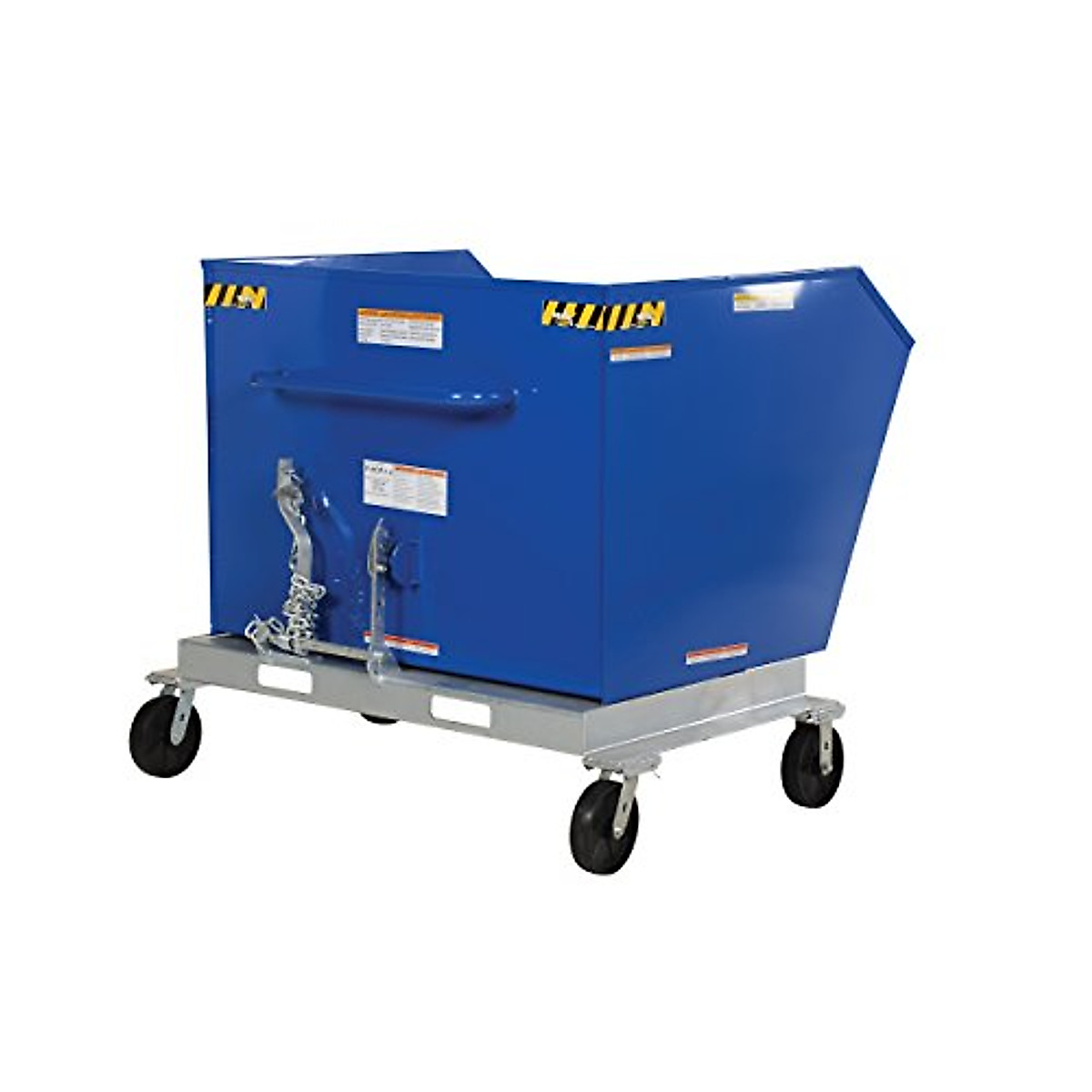 Vestil P-HOP-1.5 Portable Tilt Refuse Hopper, Steel, 2000 lb. Capacity, 49-3/8 x 53-3/8 x 52-7/8 inches (H x W x D)