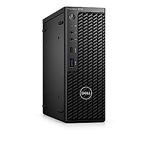 Dell Precision 3240 Micro Desktop - Intel Xeon W-1250, 16GB DDR4 RAM, 512GB PCIe NVMe Class 40 M.2 SSD, NVIDIA Quadro RTX 3000, Windows Pro for Workstations - Black (Latest Model)