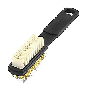 Shoeslulu Suede & Nubuck 2 Ways Leather Larger Brush Cleaner (1 Pack, Longer Wires [Larger Surface])