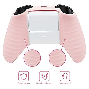 BRHE Xbox Ones Controller Skin Cover,Anti-Slip Silicone Cover Skin Case for Xbox Ones/X Controller with Thumb Grips Caps x 2