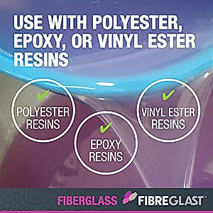 Fibre Glast Fiberglass Cloth Mat – Premium High-Strength Lightweight Plain Weave Surface Coat Fabric — Waterproof Boat Cloth for Canoes, Kayaks, Marine Repair Kits – 4 Oz, 1 Yard, Made in USA