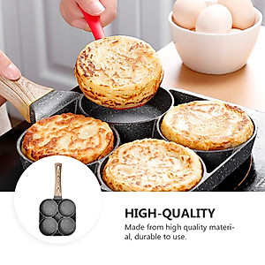 Hemoton 1pc Omelet Pan Egg Mould Pan Non Stick Pan Small Frying Pan Cast Iron Frying Pan Woks Stir-Fry Pans Non Stick Skillet Flat Frying Pan Cooking Tool Hamburger Fried Eggs Aluminum