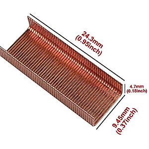 Alsisk Pack of 4000PCS No.10 Mini Staples(Smaller Than Standard Staples) … (Rosegold)